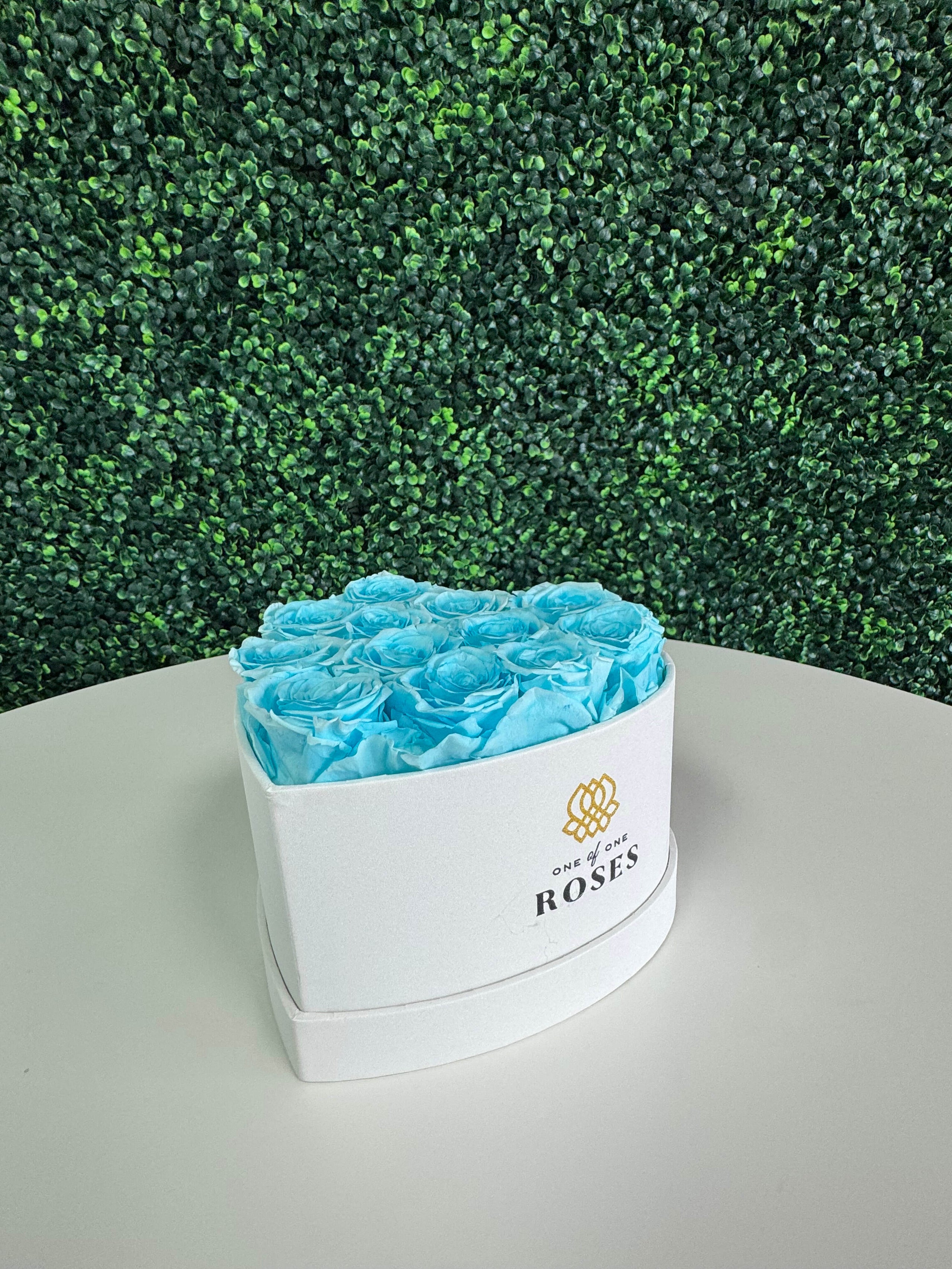 Classic White Heart Box | Preserved Red Roses | Sweets & Treats Factory